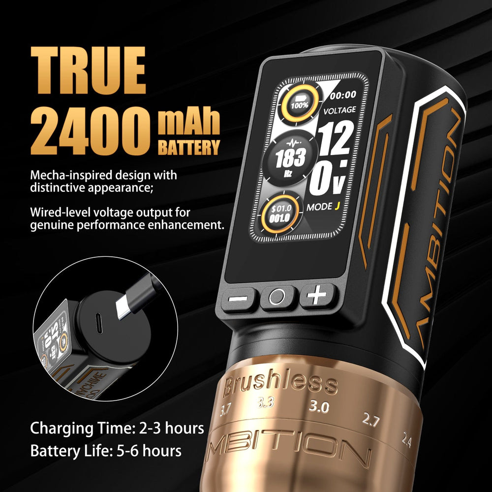Ambition Ninja Max 280 Wireless Tattoo Pen Machine