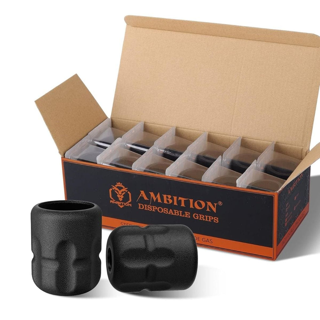 Ambition Soldier 42MM Disposable Tattoo Grips - 12Pcs